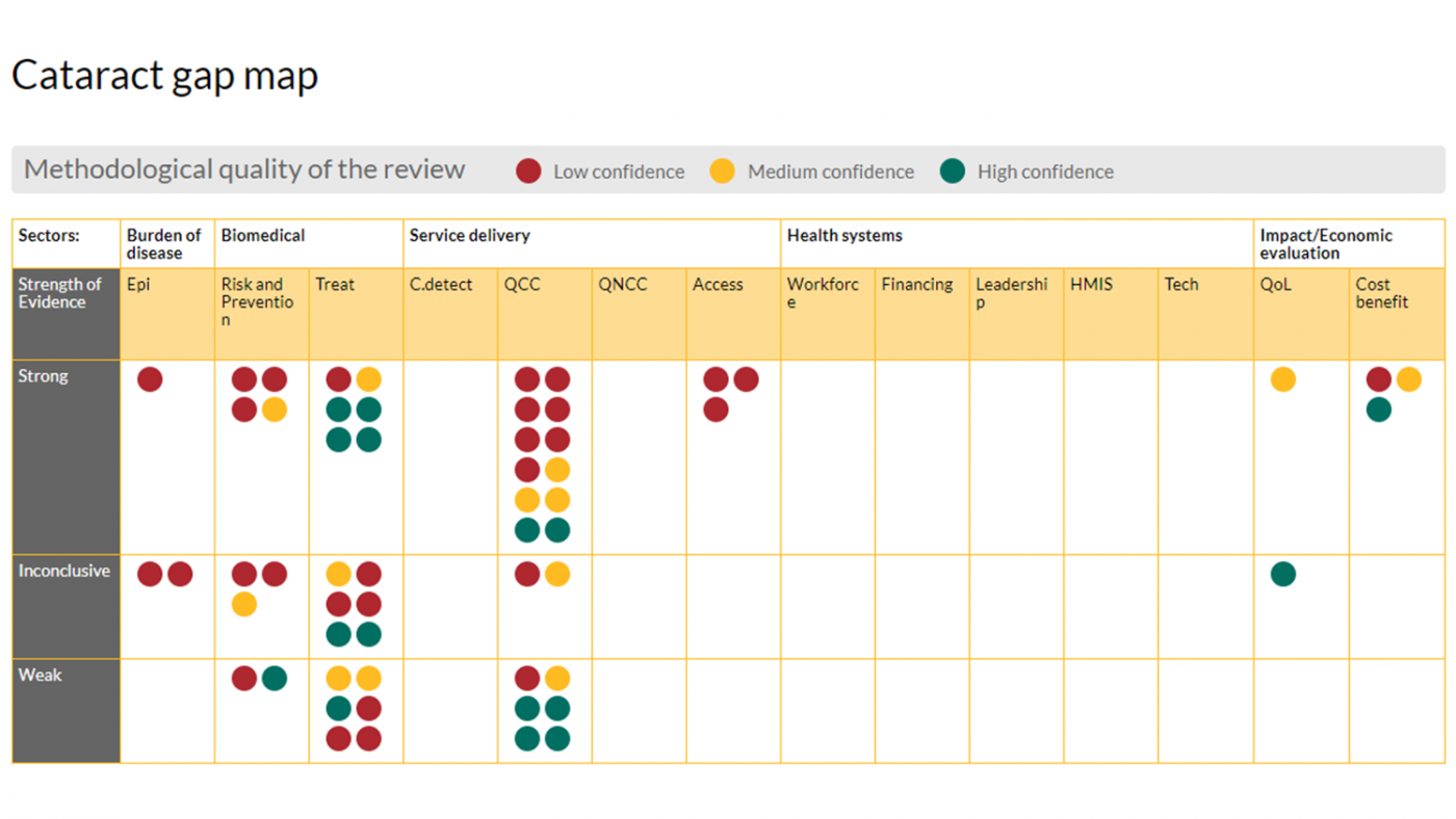 Eye health evidence gap maps | Blogs | Sightsavers